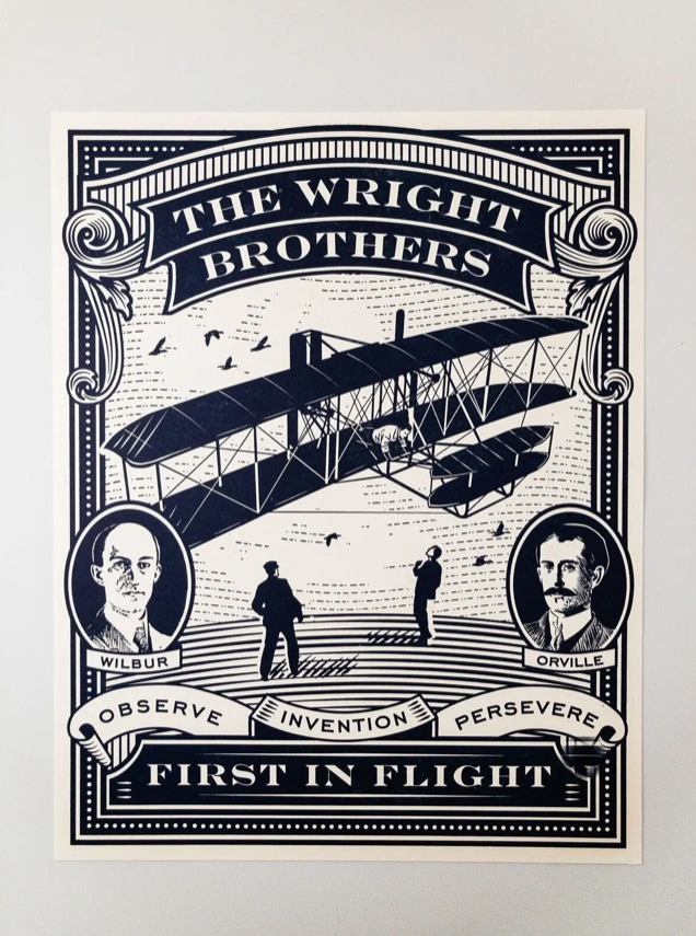 First in Flight Wright Brothers Print – The Gamble House Bookstore