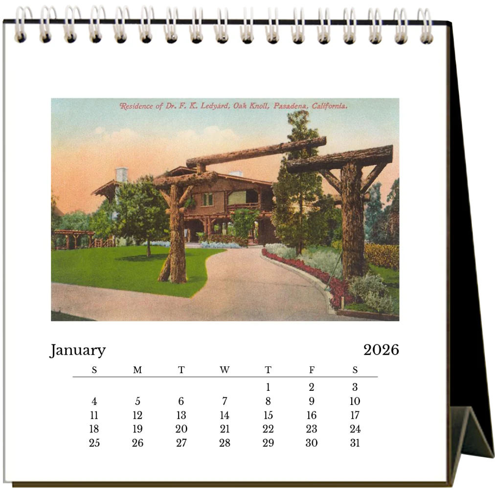Craftsman Bungalows 2026 Desk Calendar – The Gamble House Bookstore