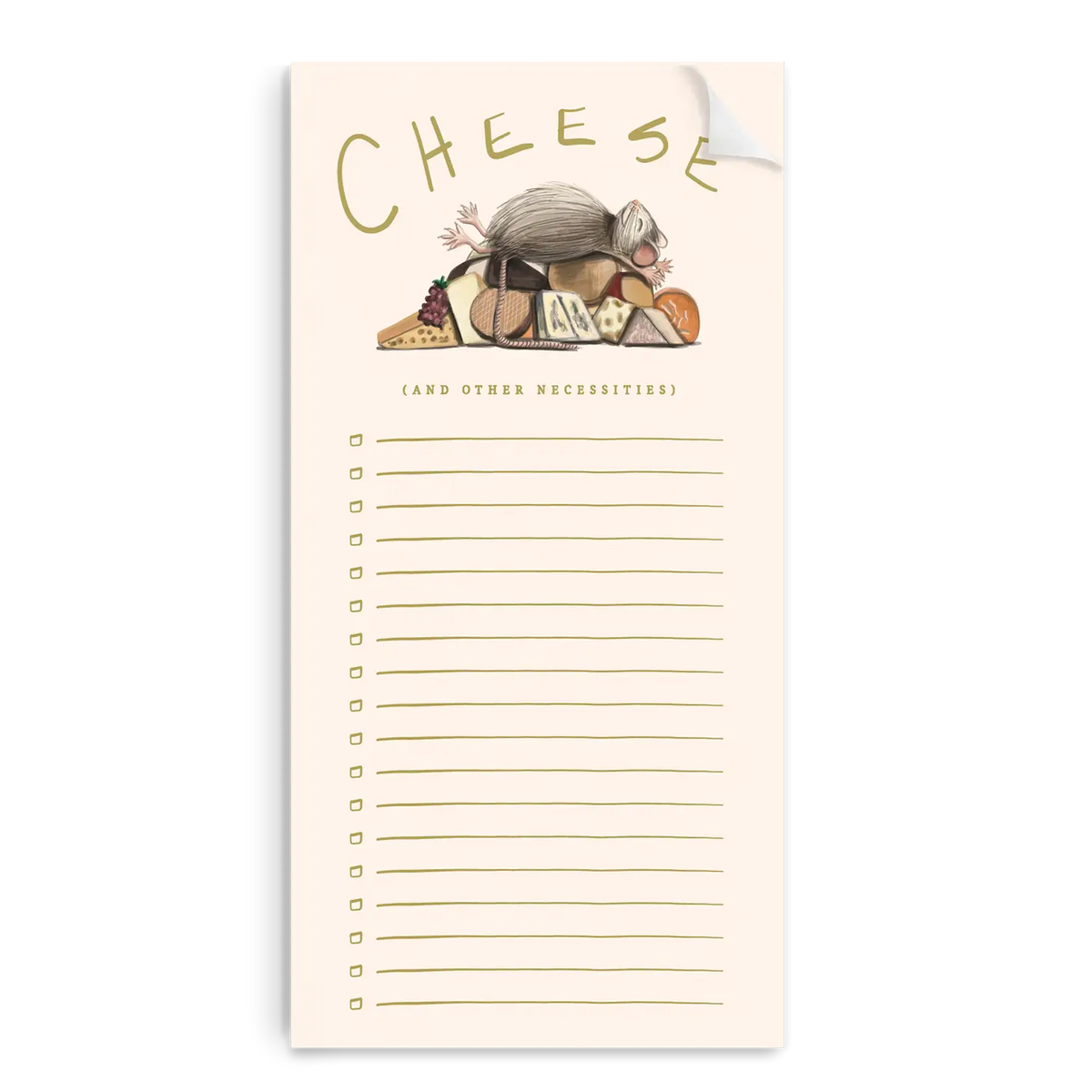 Cheese + Necessities Notepad – The Gamble House Bookstore